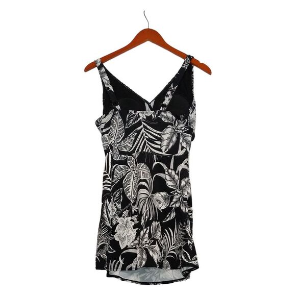 Denim&Co | Swim | Denim Co Beach Vneck Wrap Front Swim Dress Womens ...